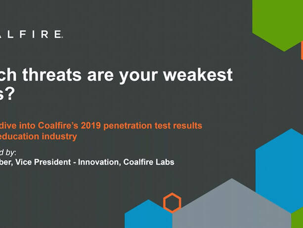 Webinar: Coalfire's 2019 Penetration Results for Healthcare | Coalfire