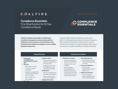 Coalfire Compliance Essentials: Report | Coalfire